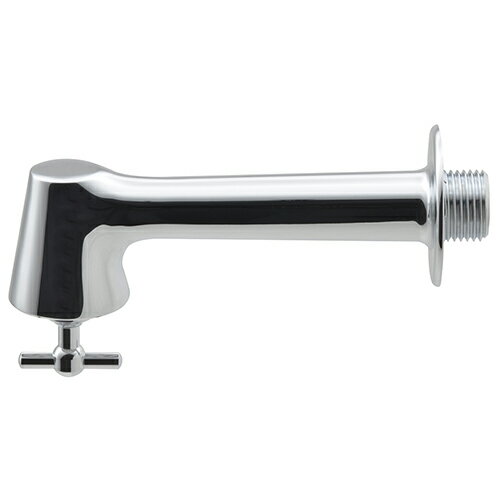 昔懐かしい衛生蛇口(単水栓)です。 ●【用途】衛生水栓。 ●【機能・特長】通水時にハンドルが水で洗い流されるので衛生的です。吐水部より下にハンドルがあるので、手を洗った後の水滴が蛇口をつたってカウンターを汚すことがありません。大人数が使用す...