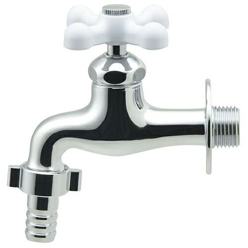 ホワイトクロスハンドルがオシャレな呼13のガーデン用単水栓です。 ●【用途】呼13のガーデン用単水栓。 ●【機能・特長】樹脂製の丸みを帯びた白いハンドルがかわいい蛇口です。内径15ミリのホースを簡単に取付けることができます。庭の水まわりのプ...