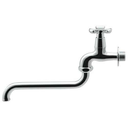 花のようなハンドルが付いたオシャレな単水栓(自在水栓)です。 ●【用途】単水栓(自在水栓)。 ●【機能・特長】オープンキッチン・カフェなどのプチリフォームに最適です。一般地・寒冷地どちらにも使用できます。 ●【材質】青銅。 ●取付ネジサイズ...