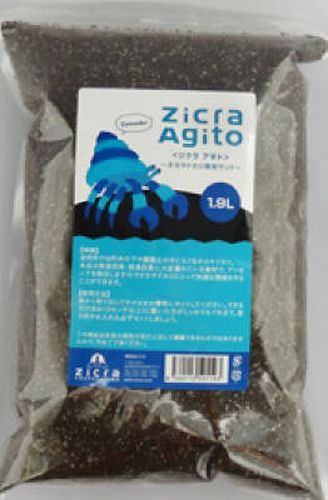 保湿・脱臭効果に優れた素材でアンモニアを吸収します。ヤドカリが土に潜りやすく、脱皮を促します。 商品サイズ:200×290×50mm。原材料:黒土。