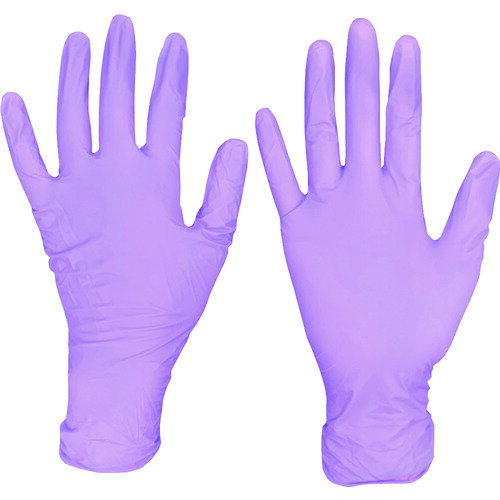 機械作業、医療機関、介護施設。プラスチック特有のフィット感と、ニトリル特有の伸縮性を実現しました。特殊配合により、従来のプラスチック手袋より柔らかくニトリル手袋に近い感覚があります。手首部分から取り出しが可能で、衛生的にご使用頂けます。アレ...