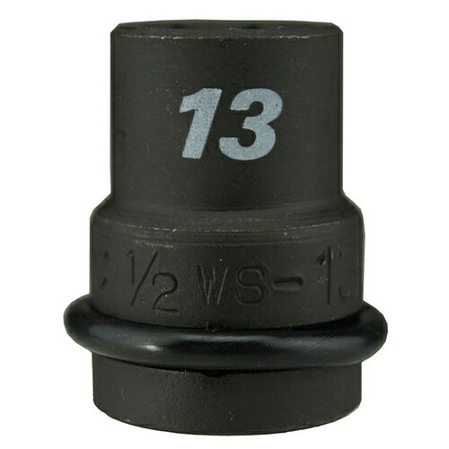 インパクトレンチに取り付けて使用するショートタイプのソケットです。 ●【用途】ナット・ボルト等の締めつけ、緩め作業。 ●【機能・特長】ピンロック式で、ピンとOリングで保持します。 ●対辺寸法:13mm。 ●全長:35mm。 ●差込角:12....