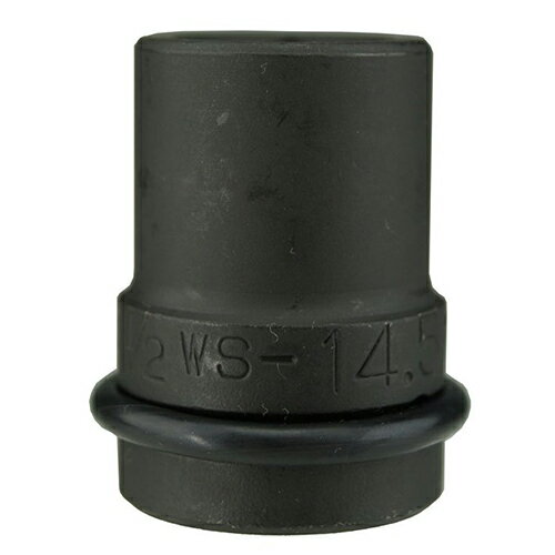 インパクトレンチに取り付けて使用するショートタイプのソケットです。 ●【用途】ナット・ボルト等の締めつけ、緩め作業。 ●【機能・特長】ピンロック式で、ピンとOリングで保持します。 ●対辺寸法:14.5mm(9/16inch)。 ●全長:38...