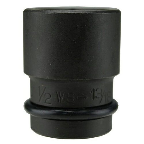 インパクトレンチに取り付けて使用するショートタイプのソケットです。 ●【用途】ナット・ボルト等の締めつけ、緩め作業。 ●【機能・特長】ピンロック式で、ピンとOリングで保持します。 ●対辺寸法:13/16inch。 ●全長:40mm。 ●差込...