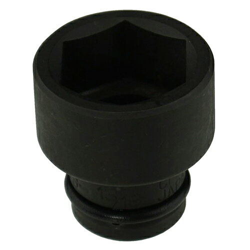 インパクトレンチに取り付けて使用するショートタイプのソケットです。 ●【用途】ナット・ボルト等の締めつけ、緩め作業。 ●【機能・特長】ピンロック式で、ピンとOリングで保持します。 ●対辺寸法:13/16inch。 ●全長:32mm。 ●差込...