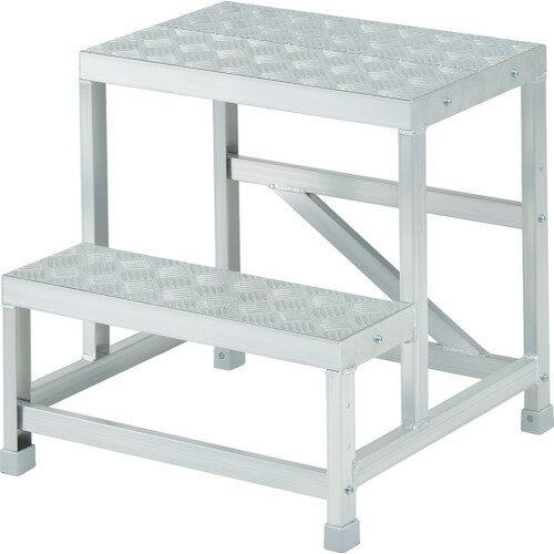 付属の工具で簡単に組み立てられる工場向け作業台の定番です。脚端具は市販のドライバーで簡単に脱着、交換できます。防滑性に優れる縞板タイプです。 最大使用質量(kg)：150。天板高さ(m)：0.6。天板寸法(mm)：500×400。段数(段)...