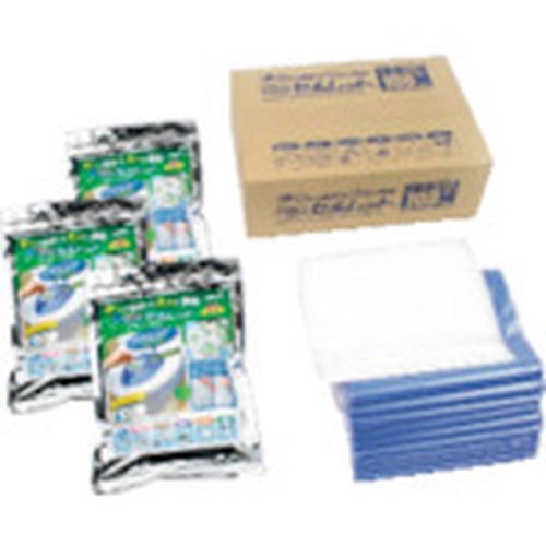 洋式トイレおよびポータブルトイレにトイレ袋をセットし、排泄後に水溶紙にパックされた凝固・脱臭剤を入れるだけで使用できます。(小便に使用時)脱臭性に優れたヤシ殻活性炭「活力炭［［R上］］」と抗菌剤の配合で悪臭の発生を抑えます。未開封の状態で約...