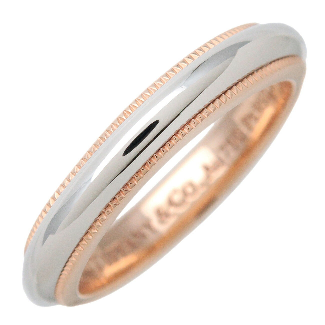詳細情報 商品名 Tiffany&Co. ティファニー ミルグレインバンド リング 8.5号 PT950 750PG プラチナ ピンクゴールド【中古】【新品仕上げ済み】【送料無料】【返品可】 型番 - シリアル - カラー プラチナ , ピ...