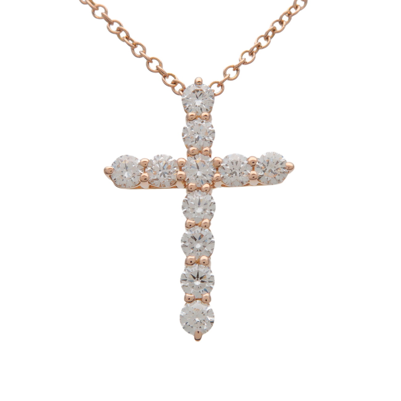 詳細情報 商品名 Tiffany&Co. ティファニー スモール クロス 11Pダイヤ ネックレス K18 750PG ピンクゴールド【中古】【新品仕上げ済み】【送料無料】【返品可】 型番 - シリアル カラー ピンクゴールド サイズ W：...