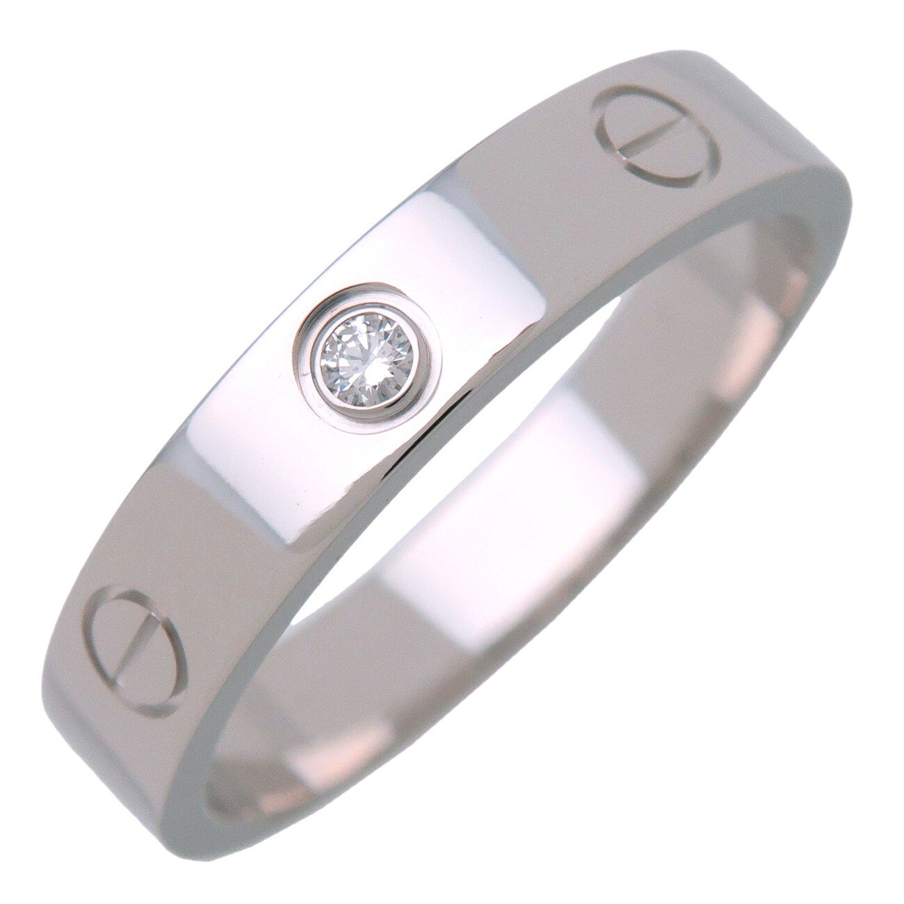 詳細情報 商品名 Cartier カルティエ ミニラブ 1Pダイヤリング 指輪 #57(16.5号) K18 750WG ホワイトゴールド【中古】【新品仕上げ済み】【送料無料】【返品可】 型番 - シリアル ZG**** カラー ホワイトゴ...