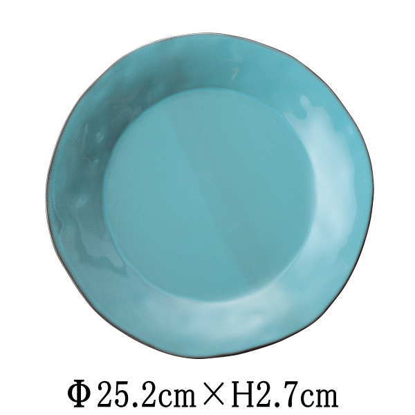 【サイズ】Φ25.2cm×H2.7cm 【カラー】画像参照　※撮影時の光の加減、モニターの加減により画像と実物の色合いや濃淡が変わります。予めご容赦くださいませ。 【素材】磁器 【生産国】日本産、国内産 【取り扱い】電子レンジ○、食洗器○、...