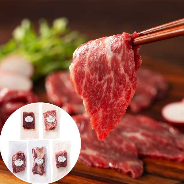 熊本馬刺しの真髄を堪能する極上の食べ比べセット口の中でとろける至福の霜降り大トロ・中トロから、噛むほどに旨味が溢れる上赤身、希少なコリコリ食感のバラヒモまで。熊本の老舗が誇る鮮度抜群の馬刺しを詰め合わせました。大切な方への贈り物や、特別な日...