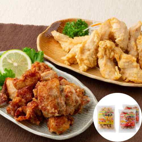 ◆大分のソウルフードをご家庭で！◆本場・大分の味「豊後とり天＆唐揚げセット」★外はサクッ、中はジュワッ！こだわりの2大名物★唐揚げの聖地・大分から、極上の味わいをお届けします！地元大分の甘口醤油をベースに、にんにくと生姜をしっかり効かせたジ...