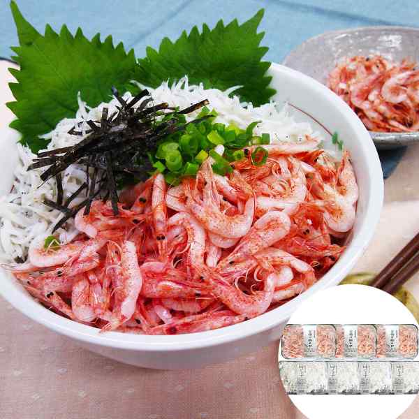 【お買い物マラソン開催中】期間中は店内全品ポイント2倍！駿河湾の恵みを極める 釜揚げ桜えび ＆ しらすセット静岡・駿河湾で水揚げされた、海の宝石と称される希少な美。静岡県駿河湾産の新鮮な桜えびと、ふっくらと茹で上げた極上のしらす。素材本来の...