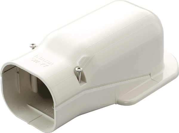 壁面取り出し用 A :83 B:66 C:110 D:205 E:77mm因幡電工　ウォールコーナー　アイボリー　　SDシリーズ　SW-77-I　SW77I　イナバ 2