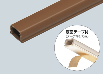 ●粘着テープがプラモールの底面に予め貼り付けてあり、テープ貼り作業が 不要です。