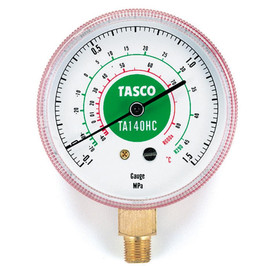 適用高圧側 ■ ゲージ外径68φ（目盛盤63φ） ■ ゲージ取付ネジ径…1/8″NPT ■ 振動吸収機能付 ■ 0点調整機能付