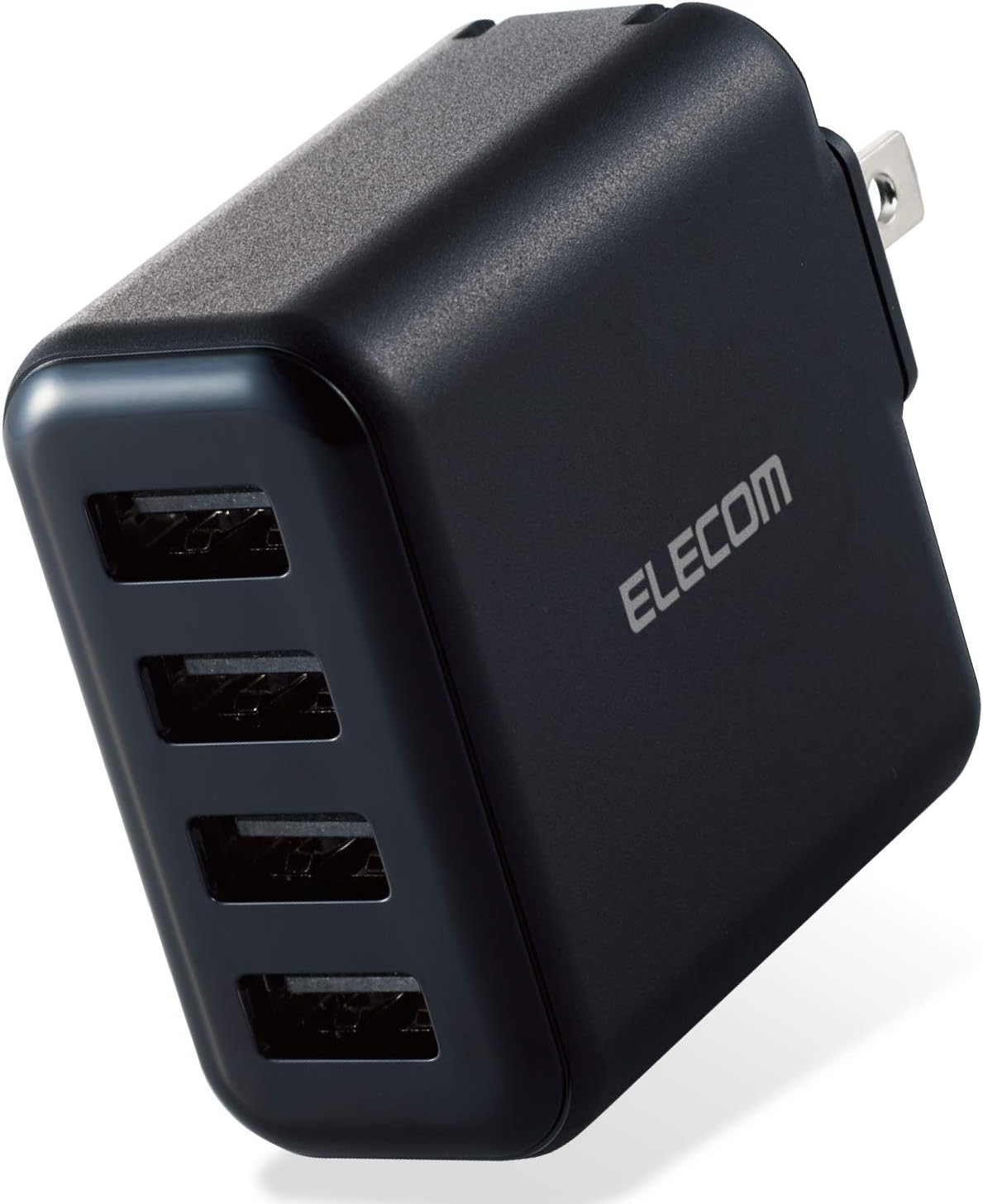 スマートフォンなどを4台同時に充電が可能 合計最大出力24W（5V/4.8A）の高出力、おまかせ充電対応 電源プラグを折りたたんで充電器本体に収納可能■合計最大出力24W（5V/4.8A）の高出力タイプ 家庭用コンセントからスマートフォンや...