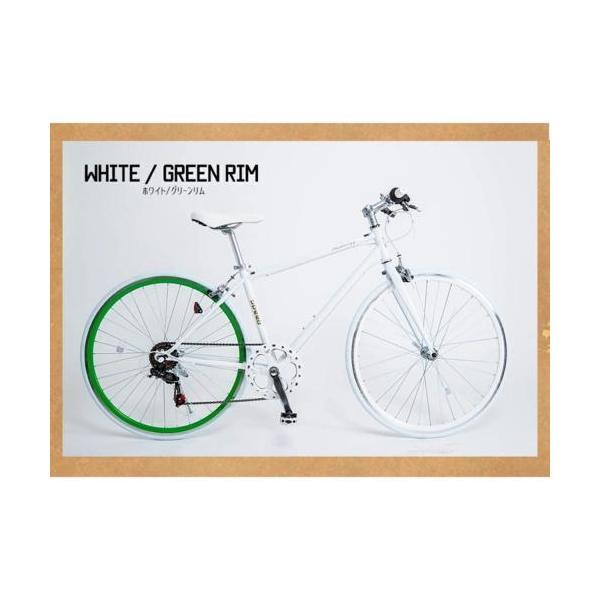 ■美しいフォルムと軽量化を実現-軽量設計、車体重量約13kg■振動吸収、デキるスチールフレーム■高品質で信頼性の高いシマノ変速ギアは6段を搭載。■タイヤは700x280C!※掲載画像には一部、同車種の色違いを使用しております。※防犯登録に関...