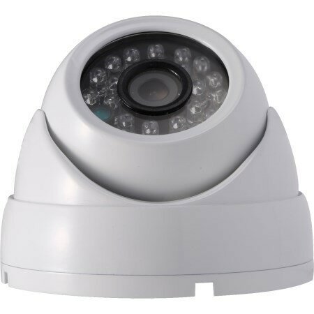 ハイビジョン対応・130万画素の超高画質。防雨タイプ(カメラ部:IP65)で、屋外の軒下にも設置可能。夜間はCDSセンサーで自動的に赤外線照射。(夜間はモノクロ映像) なお、赤外線LEDは、非発光タイプ採用で、赤く発光しません。超広角レンズ...