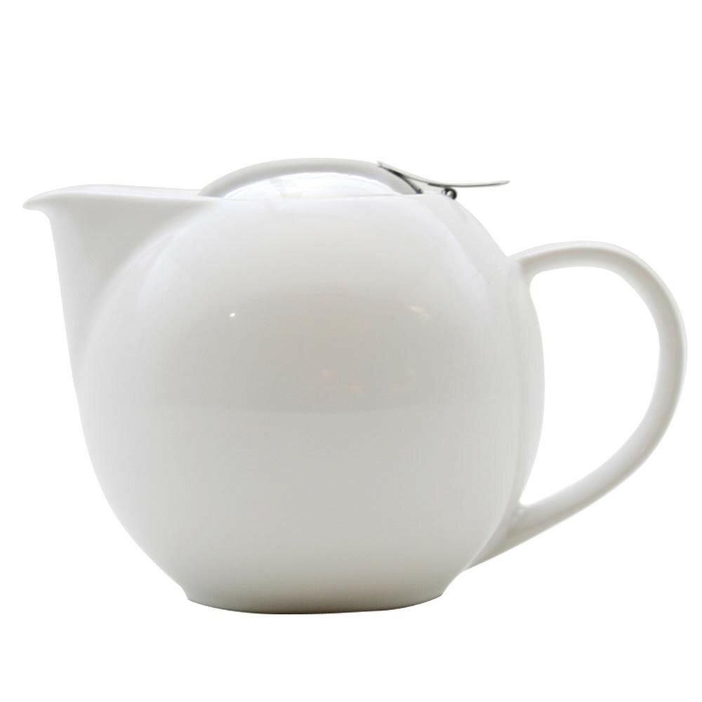 茶こし付きのシンプルなティーポットです。サイズW194×D140×H124mm個装サイズ：17×14×14cm重量約680g個装重量：770g素材・材質陶器仕様容量:1000cc生産国日本スタイリッシュなティーポット