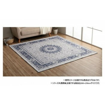 遊び毛が出にくいシェニール糸を使用しています。毛足が短いためお掃除も簡単。上品な風合いのジャカード織りで、ペルシャ絨毯のようなメダリオン柄を表現。デザイン性が高く、耐久性にも優れています。さらっとした肌触りで、季節を問わず一年中お使いいただ...