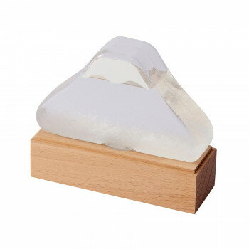 19世紀初頭・ヨーロッパでの航海時の気象予測ツールとして使われていた「ストームグラス」。これをヒントにしたこちらは、天気や気温などによって液体内の結晶がユニークに刻々と変化していくのを眺めて楽しめます。ガラスと液体、そして木という異素材ミッ...