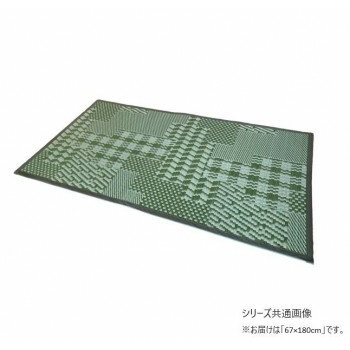 涼しく快適に過ごせる、い草のマットです。厳選されたい草をふんだんに使用しています。サイズ67×180cm個装サイズ：68×26×3cm重量0.9kg個装重量：1300g素材・材質国産い草100%、茶染(抗菌・消臭)、裏面:不織布(スベリにく...