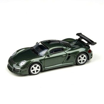 PARAGONのRUF・CTR3クラブスポーツ2012オークグリーンRHD模型です。サイズ個装サイズ：5.5×12.0×4.5cm重量個装重量：100g素材・材質ダイキャスト他仕様スケール:1/64生産国中国RUF・CTR3模型