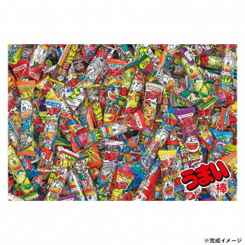 お馴染みのお菓子がずらりと並んだ、楽しいジグソーパズルです。サイズ38×26cm個装サイズ：14×17×5cm重量個装重量：265g仕様ピース数:300ピースパネルNo.031(C)やおきん生産国日本お馴染みのお菓子がパズルに