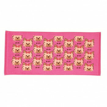 手触りもばっちり!なかわいいわんちゃんのタオルです。サイズ34×75cm個装サイズ：20×15×5cm重量個装重量：100g素材・材質綿100%生産国中国かわいい犬柄のフェイスタオル