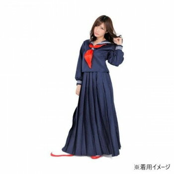 スケバンセーラー服と言えば、紺の上下にロングスカート。懐かしいドラマヒロインにもなれるかも。木刀などを持てば幅広い仮装、コスプレイベントで目立つこと間違いなしです。※セット内容をご確認の上ご購入ください。セット内容以外は含まれません。※洗濯...