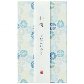 和柄の可愛いパッケージに入ったお線香です。サイズ個装サイズ：16×10×4cm重量個装重量：222g生産国日本しゃぼんの香りがするお線香
