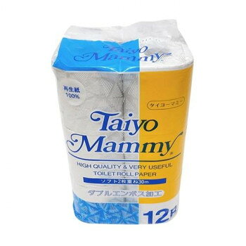 トイレットペーパーです。サイズ幅107mm、長さ30m個装サイズ：41×82×34cm重量個装重量：12240g素材・材質再生紙100%仕様ソフトダブルエンボス:有ミシン目:有芯ありセット内容12ロール×8パック生産国日本トイレットペーパー