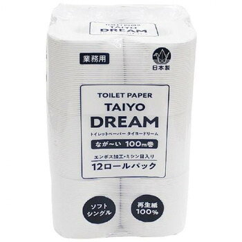 トイレットペーパーです。ご家庭でもオフィスでも、肌にやさしい柔らかな質感で快適にお使いいただけます。1ロール100mの長さで、交換回数を減らすことができます。サイズ幅107mm、長さ100m個装サイズ：45×66×33cm重量個装重量：14...