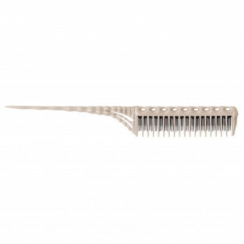 ボリューム出しはもちろん、ヘアウィッグの馴染ませにもご使用いただけます。サイズ全長:218mm・クシ幅:88mm個装サイズ：26×5×1cm重量個装重量：50g素材・材質本体:ポリアセタール刃:カーボン仕様カラー:ホワイト生産国日本逆毛コーム