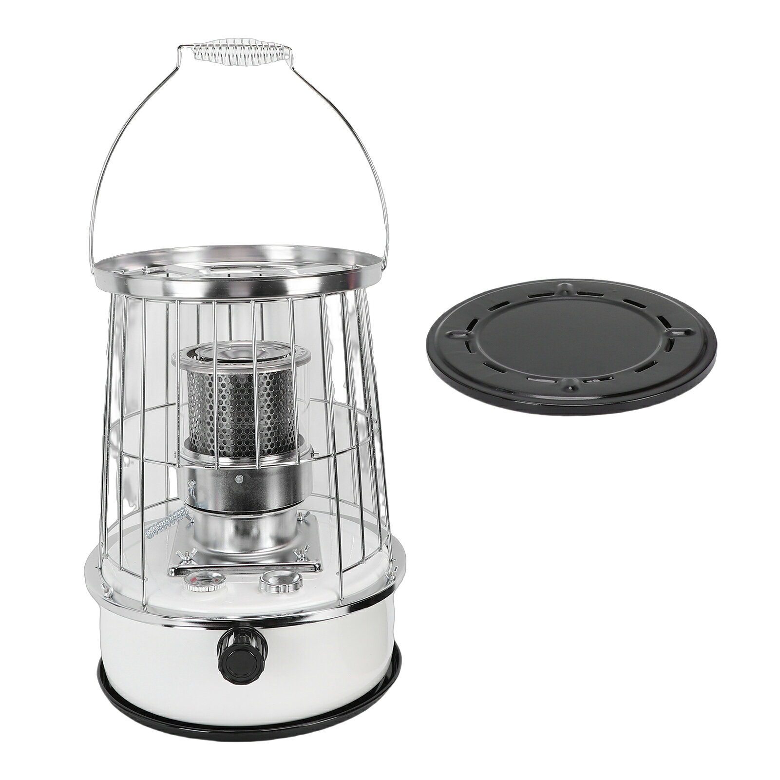 Product Features 【電源不要の非電式灯油ヒーター】 外部電源なしで使用できるため、屋内・屋外を問わず活躍。 停電時やアウトドアシーンでも安心して使える暖房器具です。 【灯油燃料で高効率・エコ暖房】 灯油を燃料とした高い発熱効...