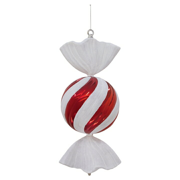 サイズ：20 x 20 x 46cm素材：プラスチック赤と白が可愛いクリスマスオーナメント！ツリーをデコレーションしたり、壁面を飾ったり、楽しくて可愛らしいクリスマスの演出にいかがですか？グリッター付きなので、光に当たると輝きます。サイズ：...