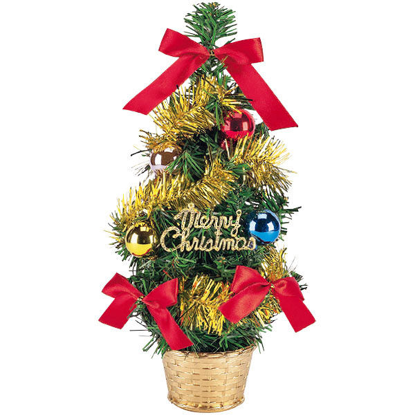 カラフルボールが付いたどこにでも置ける卓上サイズのクリスマスツリー！サイズ :H30×W16cm　材質 :PVC※ご注意！メーカー直送品のため他商品との同梱不可です、ご了承ください。カラフルボールが付いたどこにでも置ける卓上サイズのクリスマ...