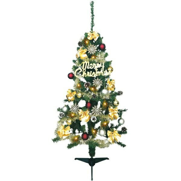 サイズ :H150×W73cm　材質 :PVC　重量：2.3Kg 年に一度のビッグイベントを盛り上げるクリスマスツリーセット！USB給電式40球SMDライト(ゴールド)×1本付SMDライトは、新しいLEDで、従来のLEDより高密度に光を配置...