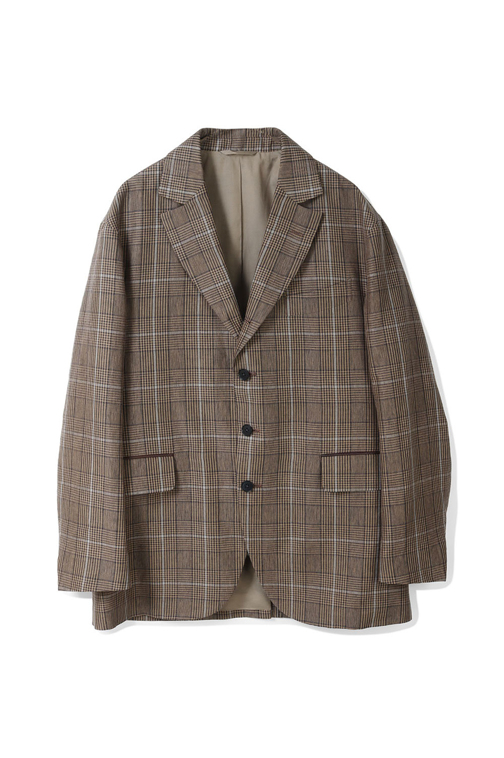 サイズ表　サイズ着丈身幅肩幅袖丈1－－－－2－－－－3－－－－479cm59cm50cm60cm5－－－－商品情報商品名4B Hunter Jacket / BROWN PLAID (KS26SJK04)素材shell:linen75% m...