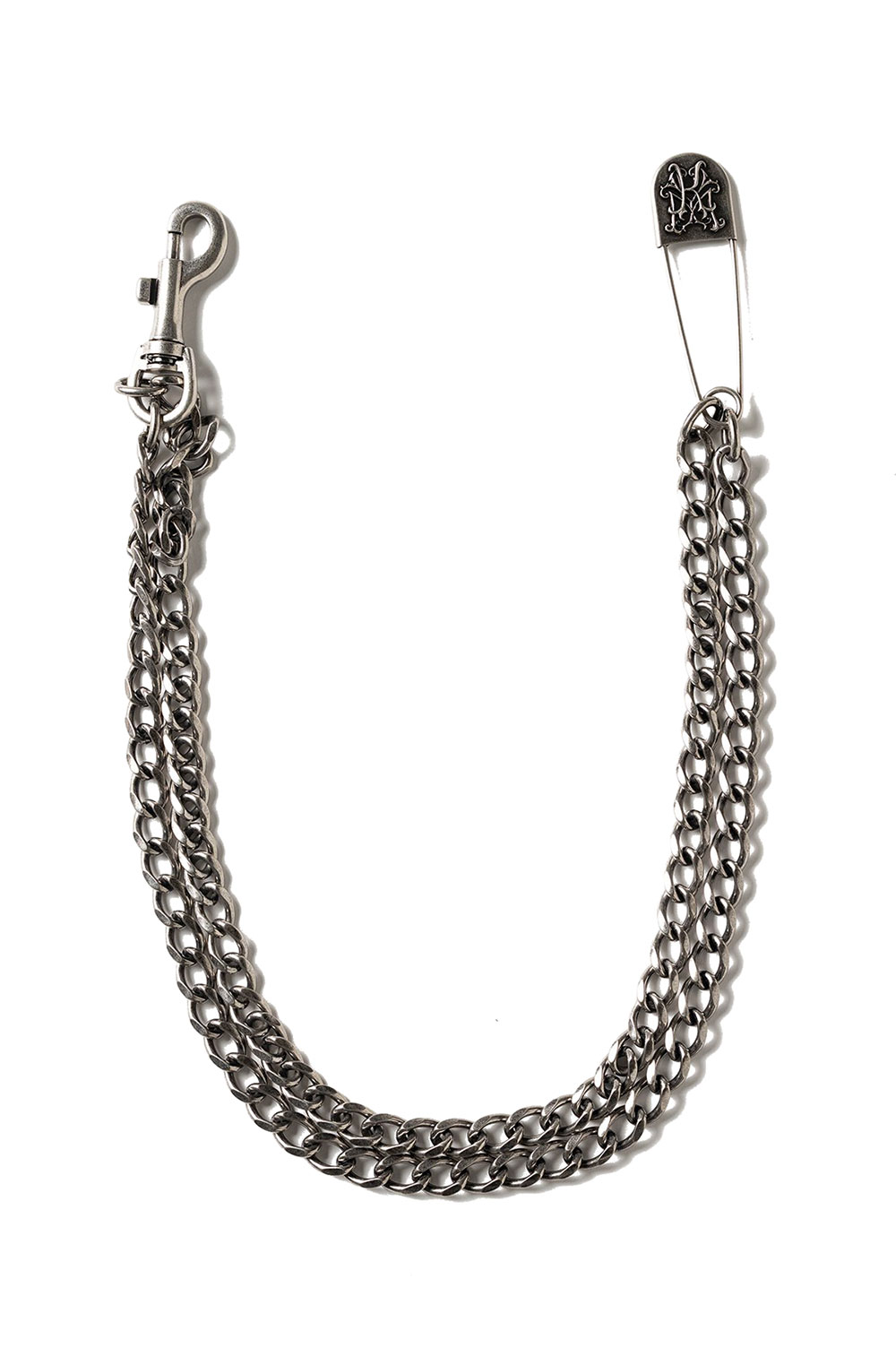 サイズ表　サイズ全長幅F80cm1.5cm商品情報商品名KMY Double Wallet Chain - BLACK (G16AC202)素材brass取扱ショップ ZOETROPE by Intention（ゾエトロープ・バイ・インテン...