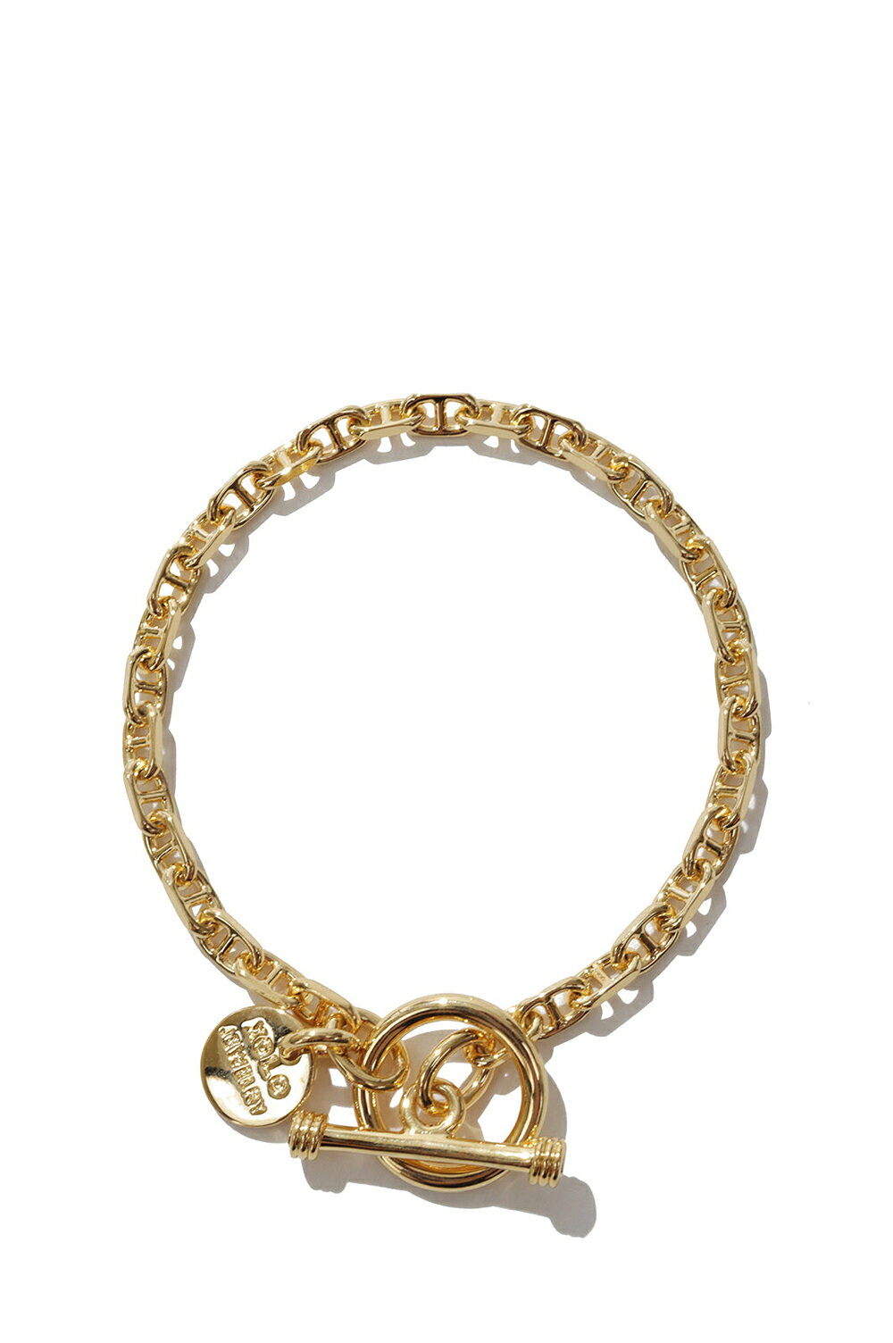 サイズ表　サイズ全長幅19cm19cm0.4cm商品情報商品名Solid Anchor Link Bracelet -4mm- / Gold (XOB107-19G)素材silver925取扱ショップ ZOETROPE by Intenti...