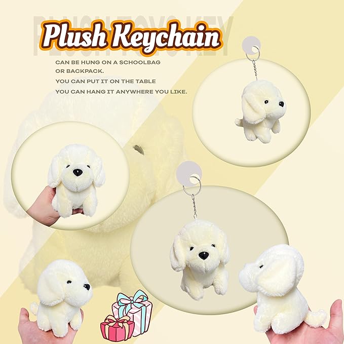 この商品について かわいい犬のぬいぐるみキーホルダー:リアルでかわいい子犬のぬいぐるみキーホルダー! ふわふわのタッチは男の子と女の子が遊ぶのに最適です。当社の子犬のぬいぐるみは3色から選べます。お子様のお気に入りの色のぬいぐるみを選んで一...