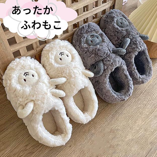 この商品について ふわふわのエコファーだから履いた瞬間にあったか♪厚みのある靴底で、床からくる足元の冷えを軽減してくれます。 足裏から保温してくれるので足元の冷え対策にぴったり。ご自宅でのスリッパやお部屋でのルームシューズとしてはもちろん、...