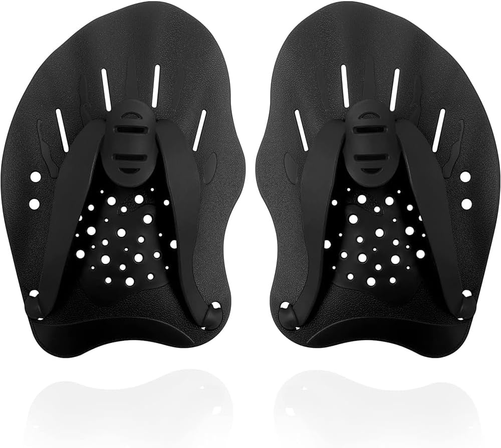 この商品について 軽量＆高品質】水泳用ハンドパドルはPC素材を採用し、軽量で、水泳に余計な負担をかけません。水泳用ハンドパドルには多くの排水穴と水路があり、低負荷で安全に筋肉をつけることができます。 【調節可能なストラップ】ストラップはシリ...