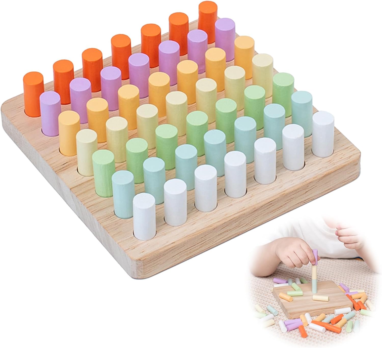 【形と色の知覚を高める】この知育玩具の配色は非常にソフトでグラデーションがかかっているため、子どもたちは色や形をはっきりと簡単に知覚できるようになり、学習への興味を効果的に高めることができる。 【複数の再生する方法は、集中力を養う】ジャック...