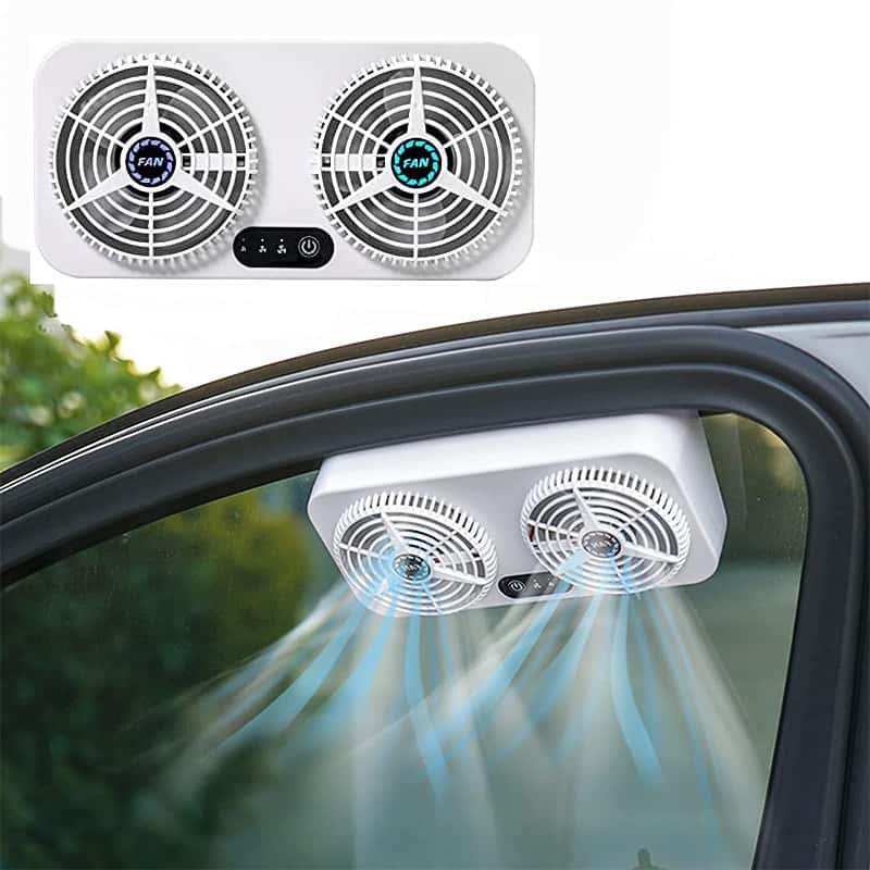 ■商品説明■ ■蒸し暑い夏の車内を快適に：夏場の煮えたぎるような暑さにエアコンが機能しない時、車用換気扇があれば車内の空気を外に排出できるため、 効率よく車内の温度を下げることができます。 ■臭い消し臭い取りに：換気することで、タバコや汗、...