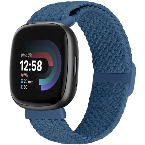 ■商品説明■ Fitbit Versa 3 / Versa 4 / Sense 2 / Sense バンド 伸縮 女性 男性 調整可能 ストレッチ ナイロン ブレスレット ソロ ループ スポーツ リストバンド Versa 3 / Versa...