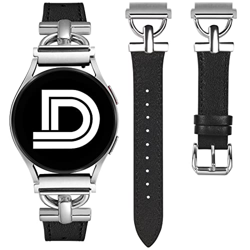 ■商品説明■ Galaxy Watch 7 バンド 本革 レザーバンド Galaxy Active 2 40mm 44mm / Watch 3 41mm対応 レディース 女性交換ベルト 20mm可愛いバンド オシャレベルト 柔らかい (ブラ...
